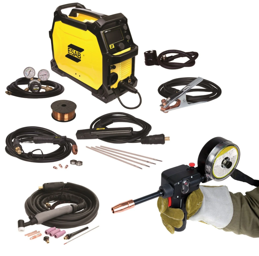 ESAB Rebel EMP 215ic MIG/Stick/TIG Welder with Spoolgun (0558102240)